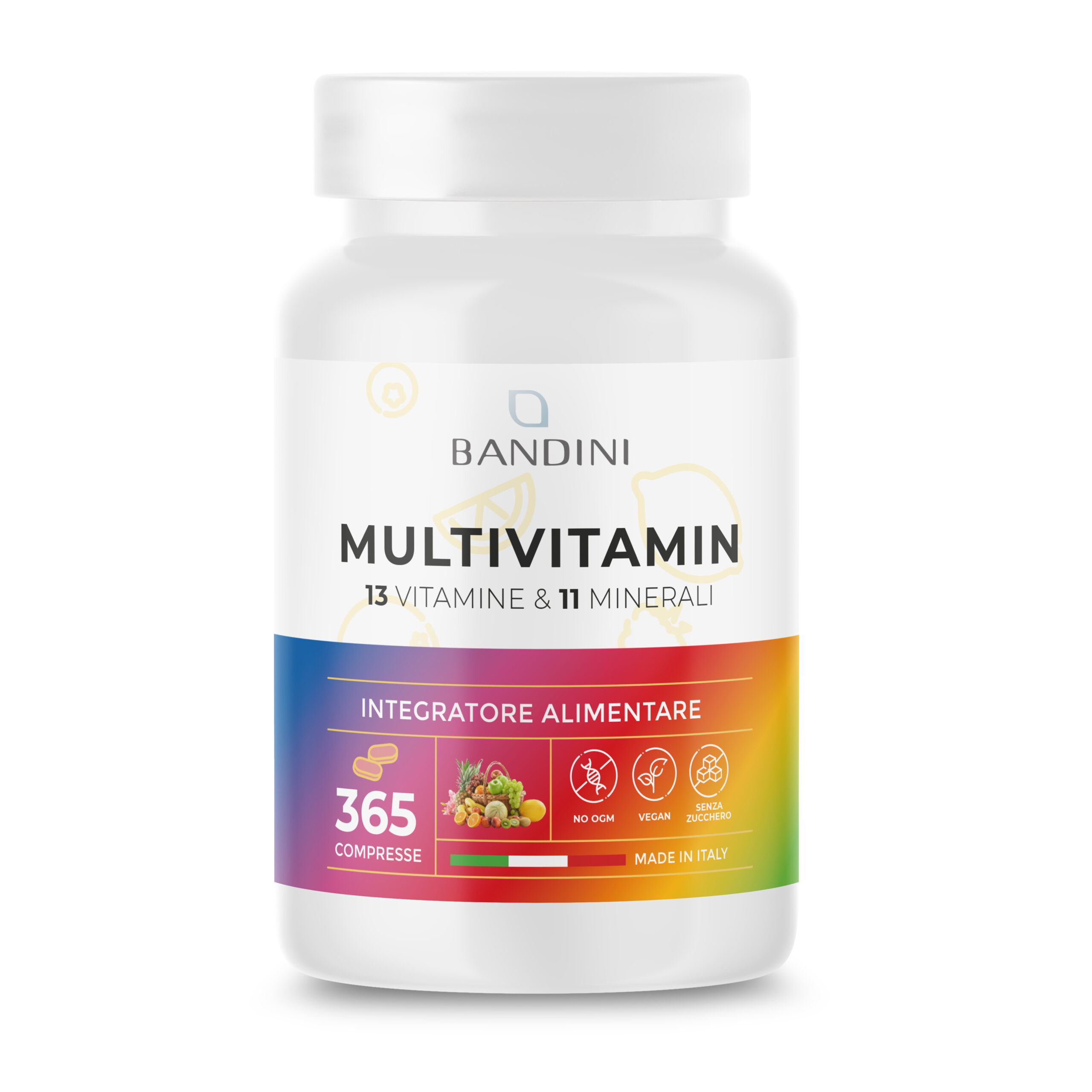 Multivitamin 365 Tabletten -Bandini Pharma- Nahrungsergänzungsmittel